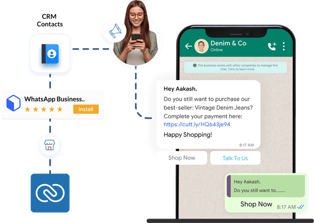 Zoho WhatsApp Integration to Automate CRM & Sales | Gallabox