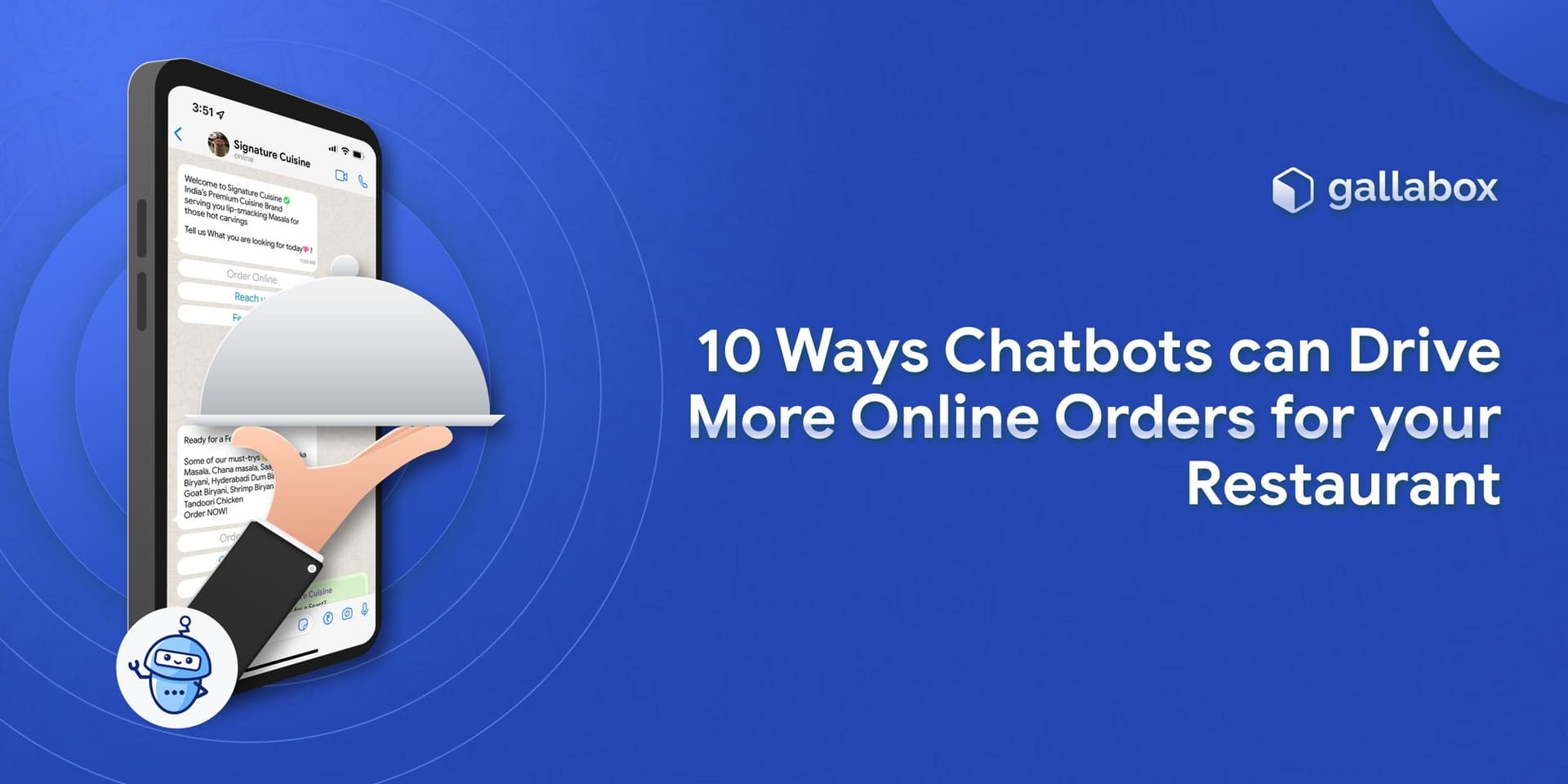 10 Ways Restaurant Chatbots can drive more Online Orders - Gallabox Blog