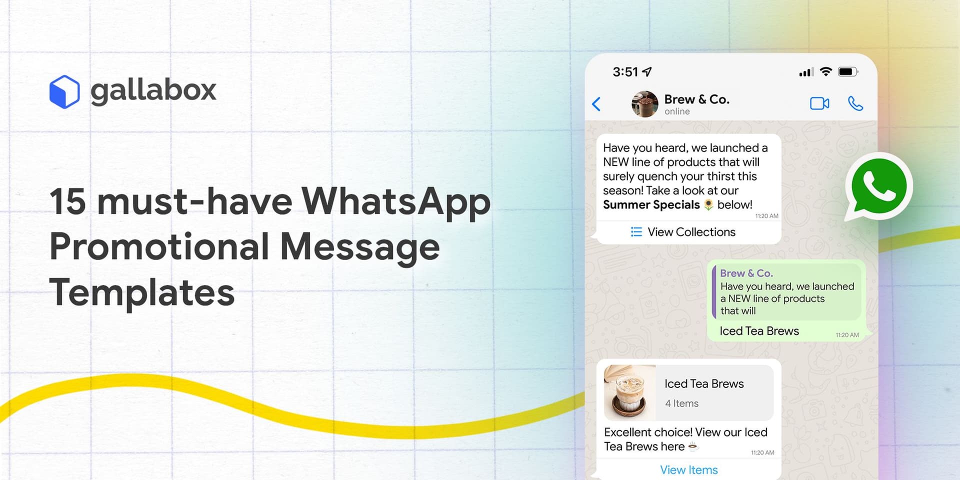 15 WhatsApp Promotional Message Templates to Grow Your Sales | Gallabox ...