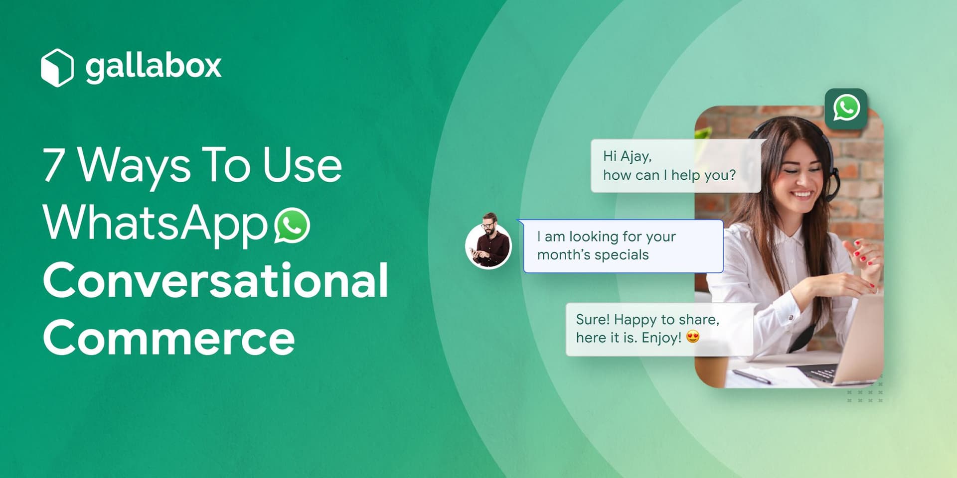 7 Ways To Use WhatsApp Conversational Commerce | Gallabox - Gallabox Blog